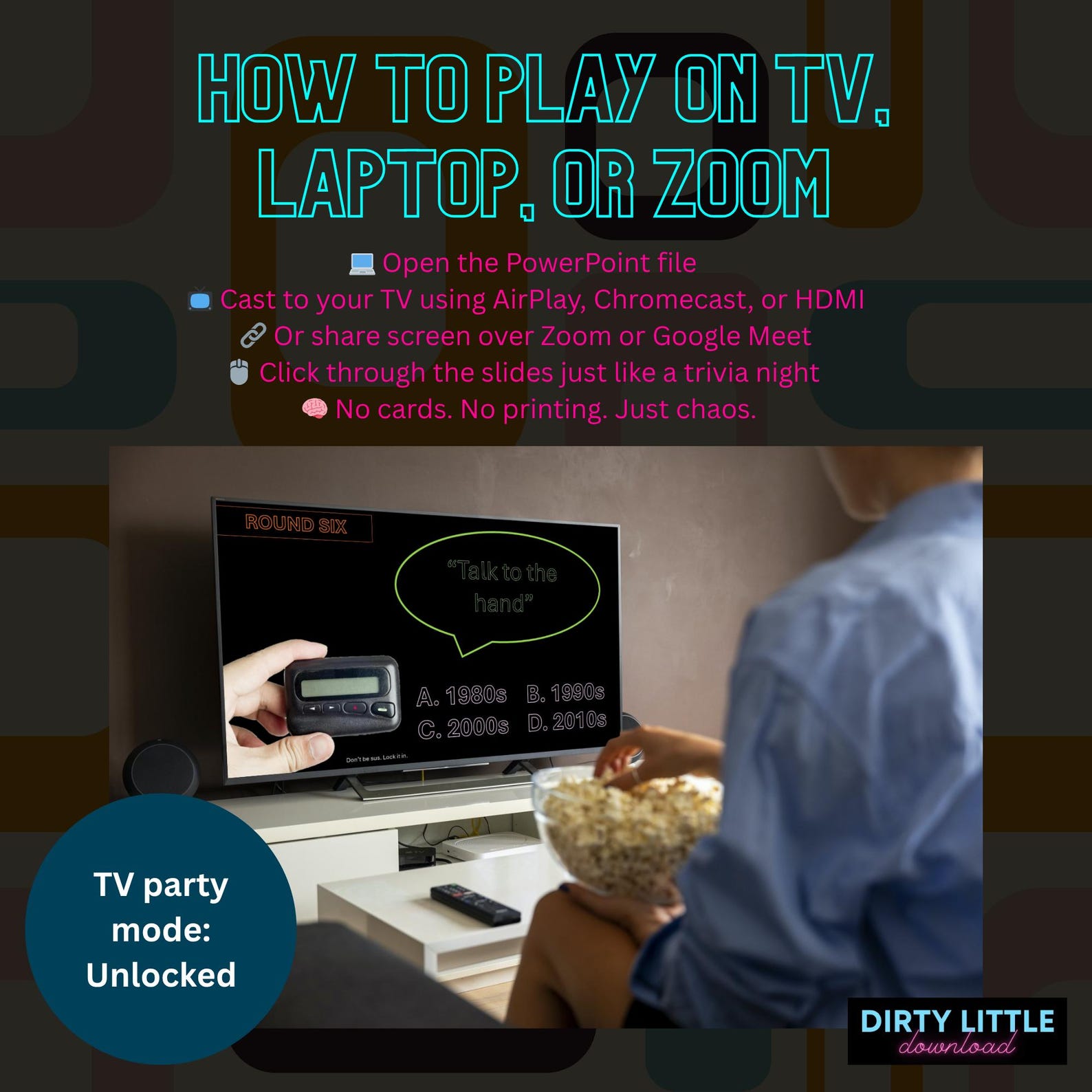 Talk of the Decade - Zoom Game | Trivia Game | Game Night | Drinking ...