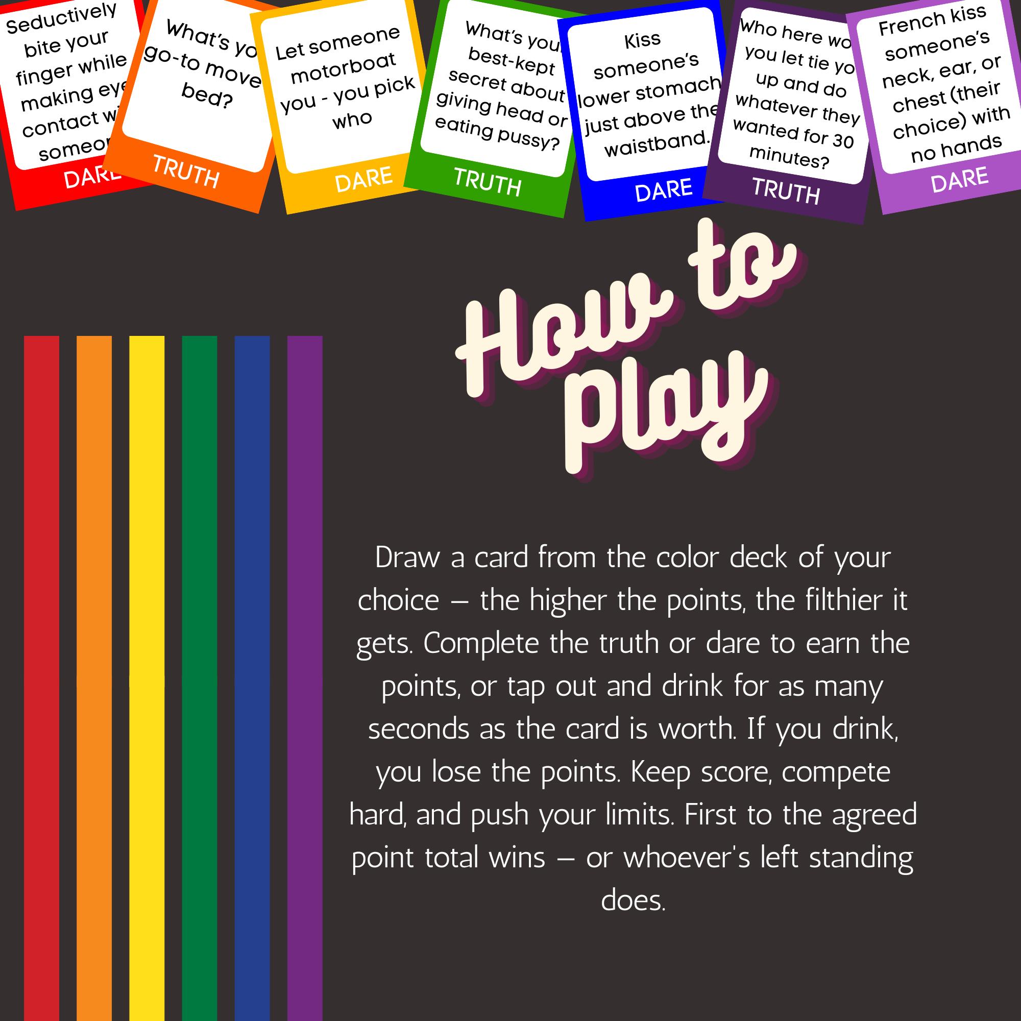 Truth or Dare X-rated - Party Game | Drinking Game | Adult Party Game ...