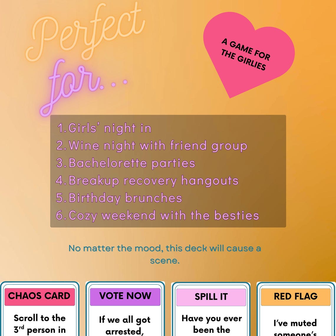 Unpack That – Girls Night Card Game | Bachelorette Party | Drinking ...