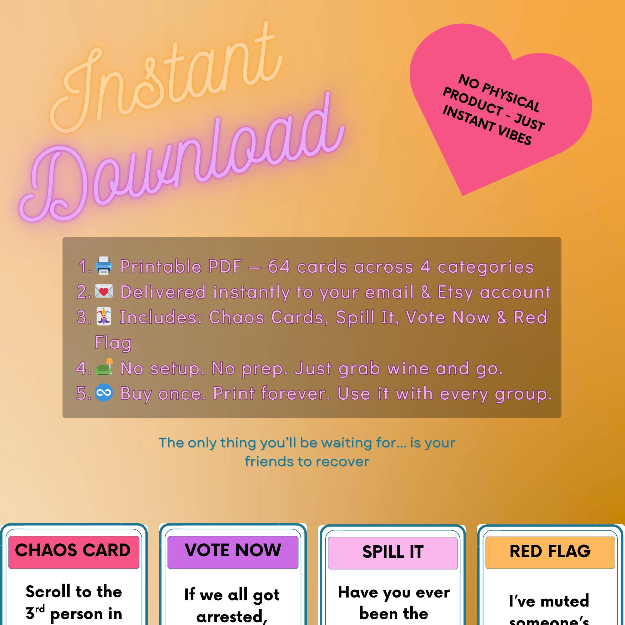 Unpack That – Girls Night Card Game | Bachelorette Party | Drinking ...