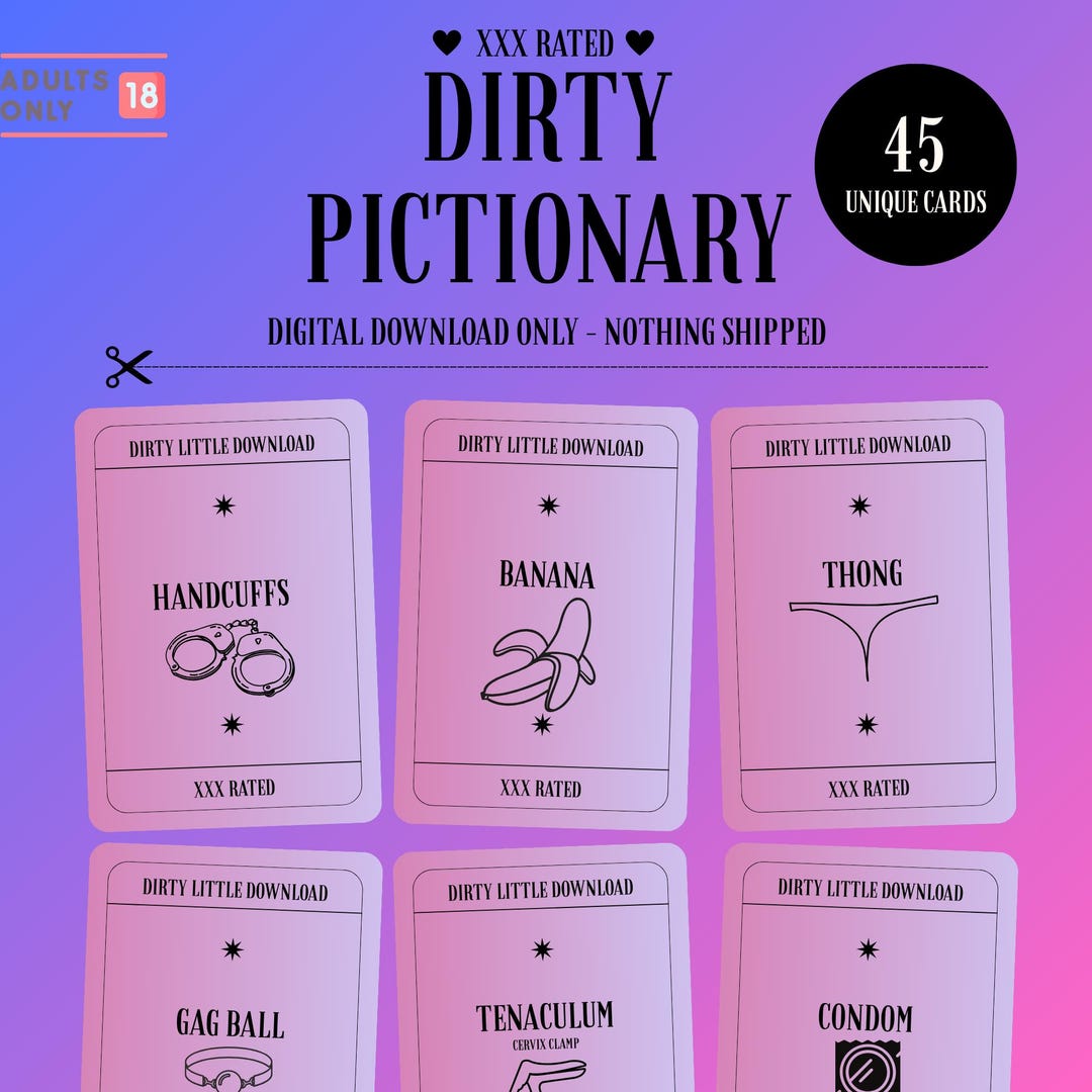 Dirty Pictionary Game – Adult Party Game | Drinking Game | Instant ...