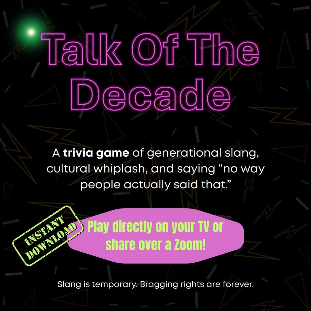 Talk of the Decade - Zoom Game | Trivia Game | Game Night | Drinking ...