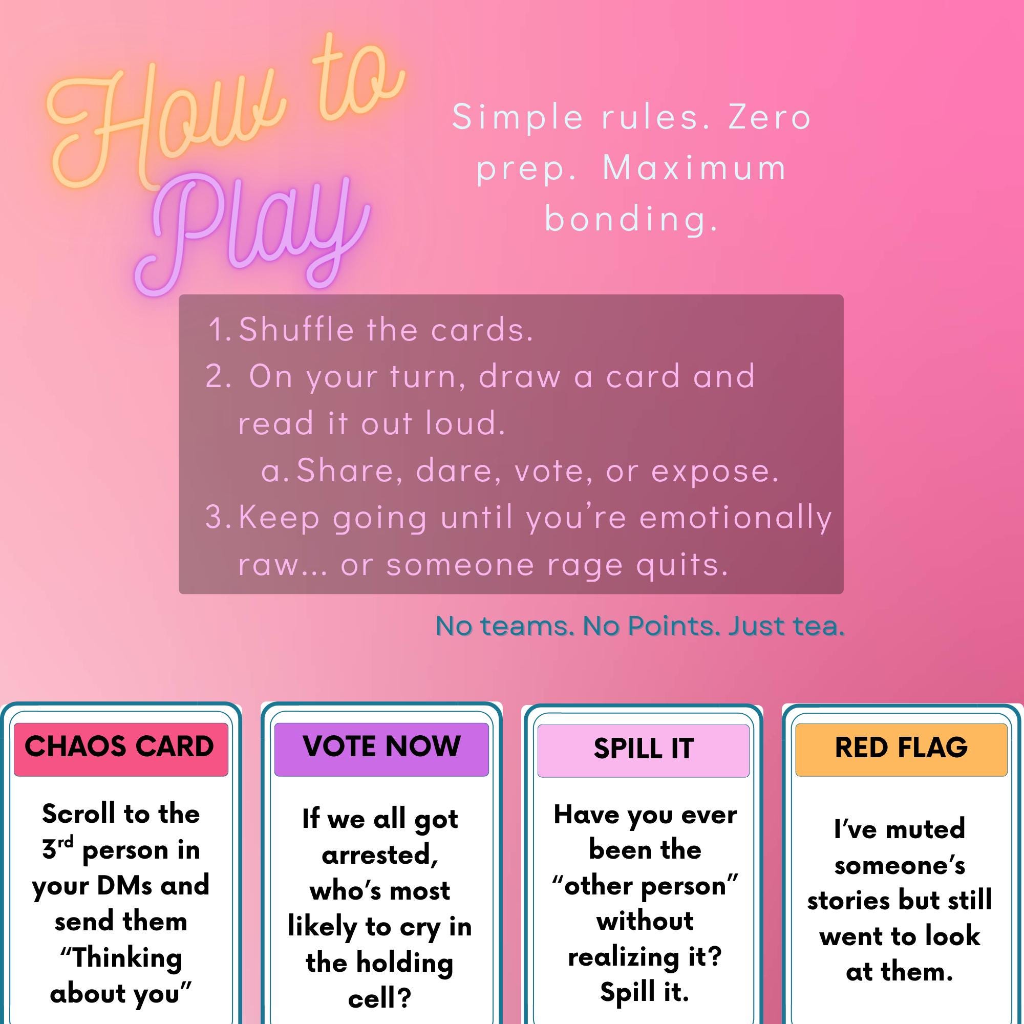 Unpack That – Girls Night Card Game | Bachelorette Party | Drinking ...