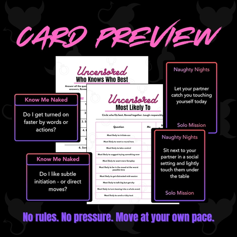 Couples Intimacy Bundle | Relationship Games | Couples Night in | Adult ...