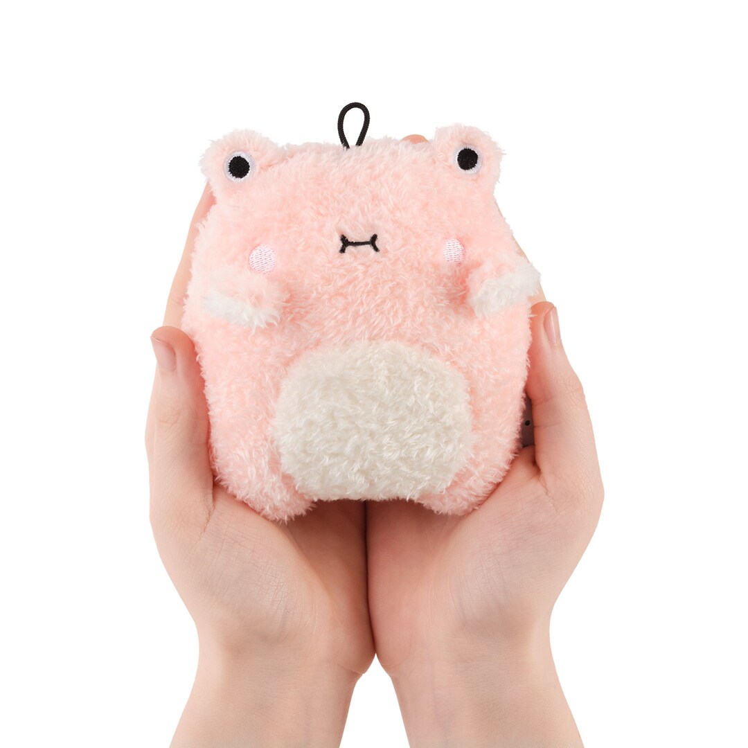 Pink Frog Mini Fluffy Plush Toy, Cute Frog Plushie, Froggy - Etsy
