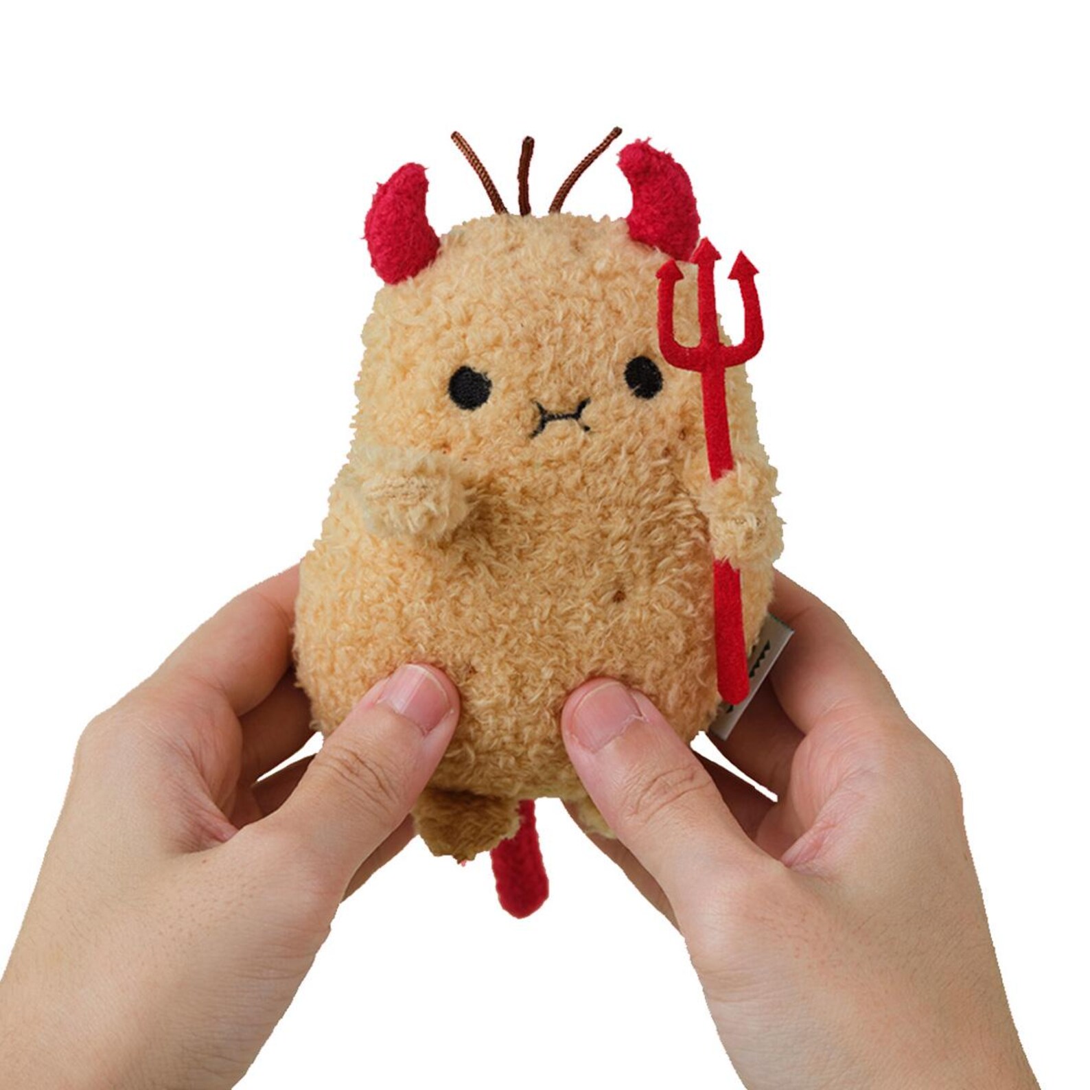 Devil Potato Mini Plush Toy, Cute Potato Fluffy Spud Plush, Halloween ...