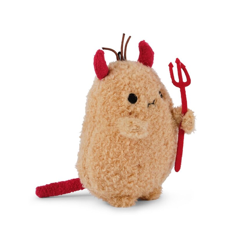 Devil Potato Mini Plush Toy, Cute Potato Fluffy Spud Plush, Halloween ...
