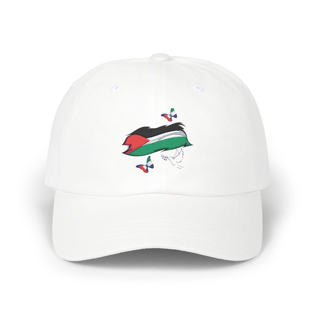 Hat, Classic Dad Cap With Palestine Flag - Palestinian Pride Baseball ...