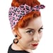 Navy Polka Dot Bandana Navy and White Spotted Headscarf Retro Head ...