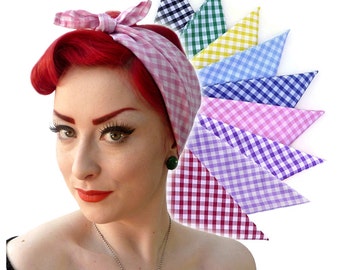 Retro Head Scarf - Etsy