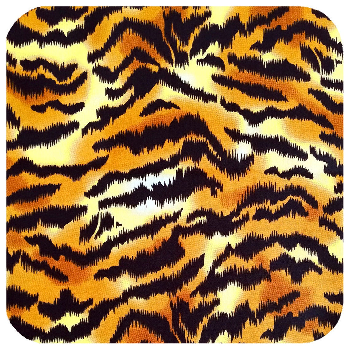 Tiger Print Bandana - Animal Print Headscarf - Rockabilly Hair ...