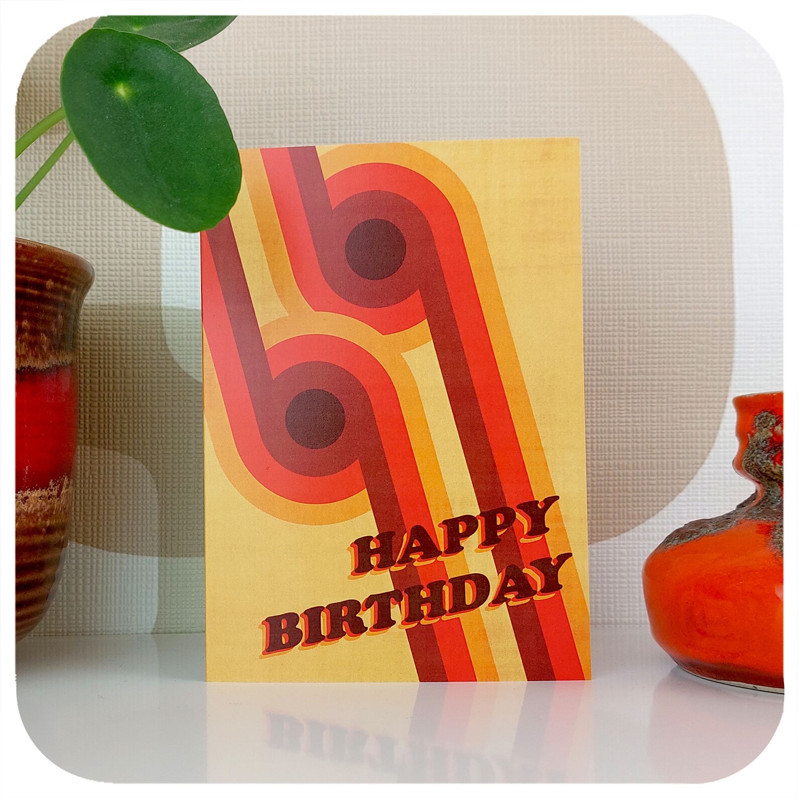 70s Birthday Card Retro Birthday Card 1970s Supergraphic - Etsy
