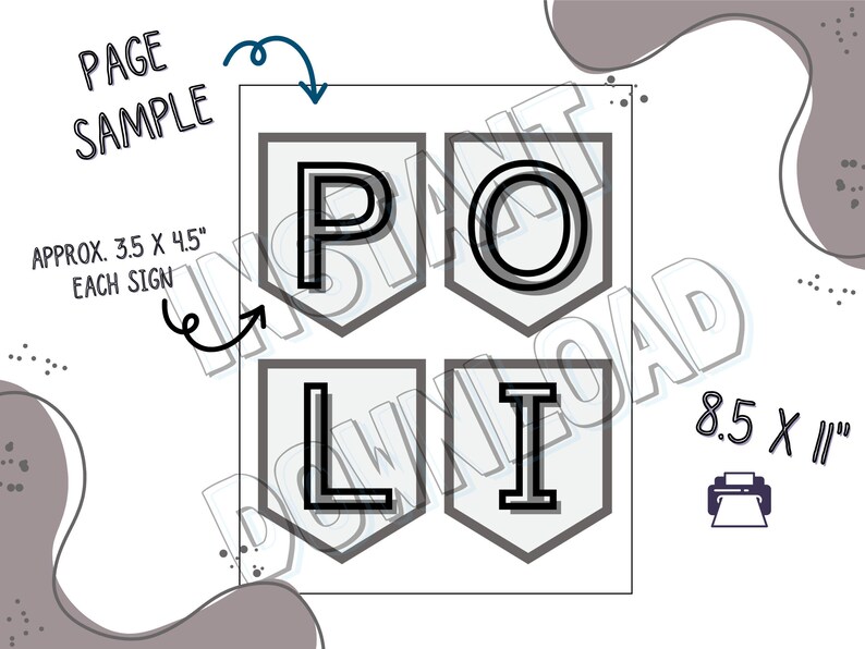 Dramatic Play Police Station Sign | Printable PDF (digital Download) - Etsy
