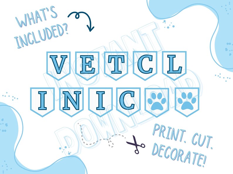 Dramatic Play Vet Clinic Sign | Printable PDF (digital Download) - Etsy