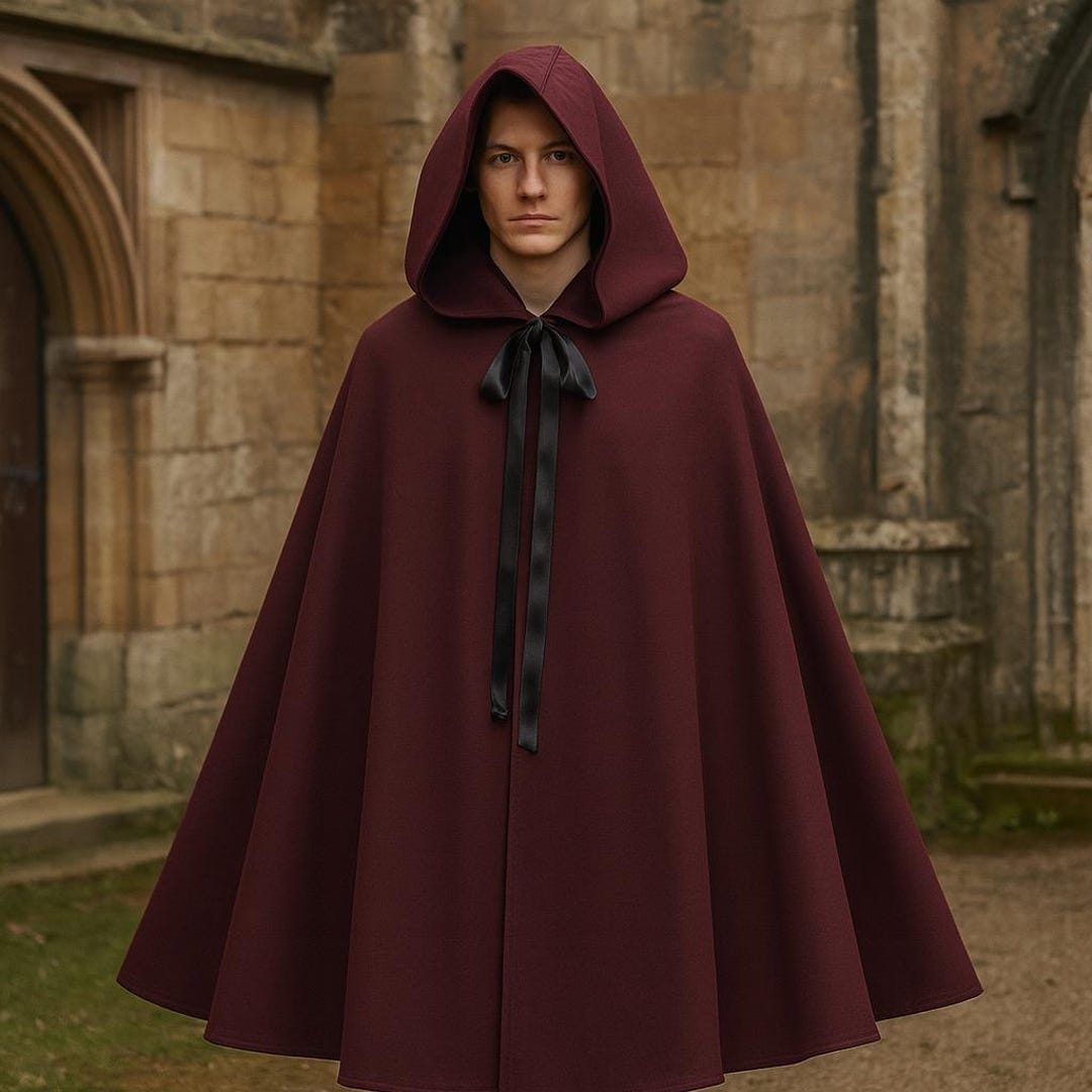 Cosplay Medieval Hooded Cape, Death Cosplay Cloak, Unisex Halloween ...