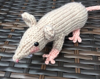 Rat knitting pattern PDF cute toy domestic rats cuddly | Etsy