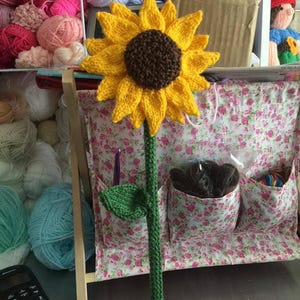 Knitted Sunflower Pattern: DIY Home Decor Flower (digital PDF Tutorial ...