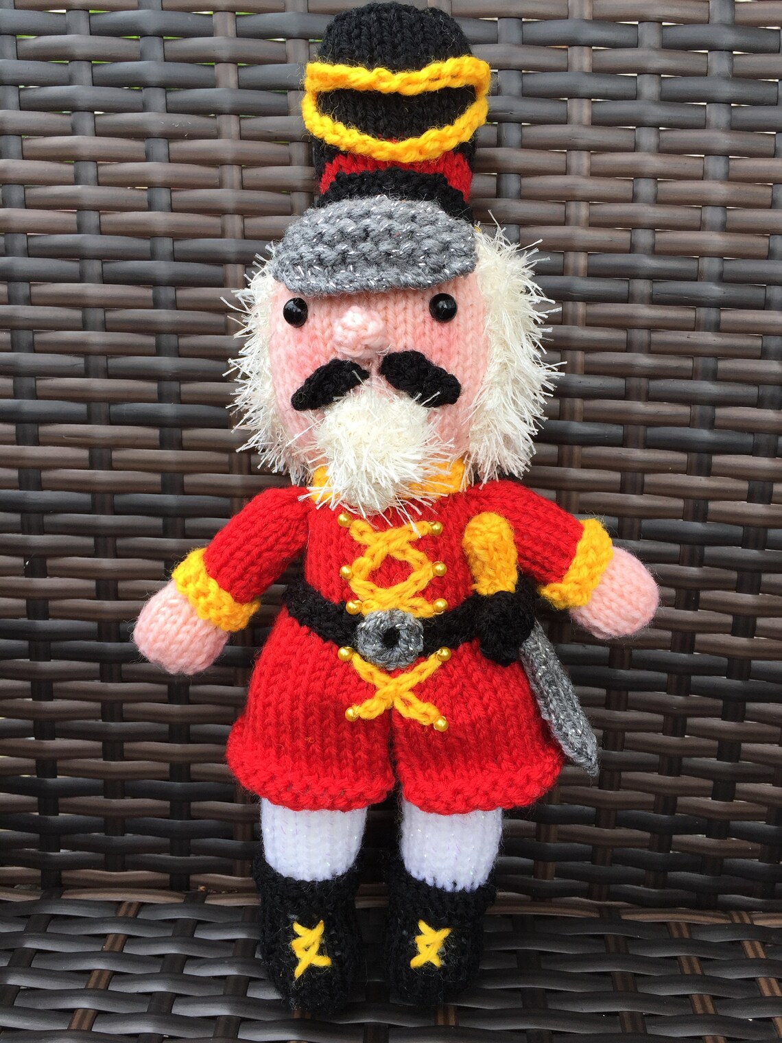 Christmas Nutcracker Knitting Pattern – Flat-knit Nutcracker Doll PDF ...