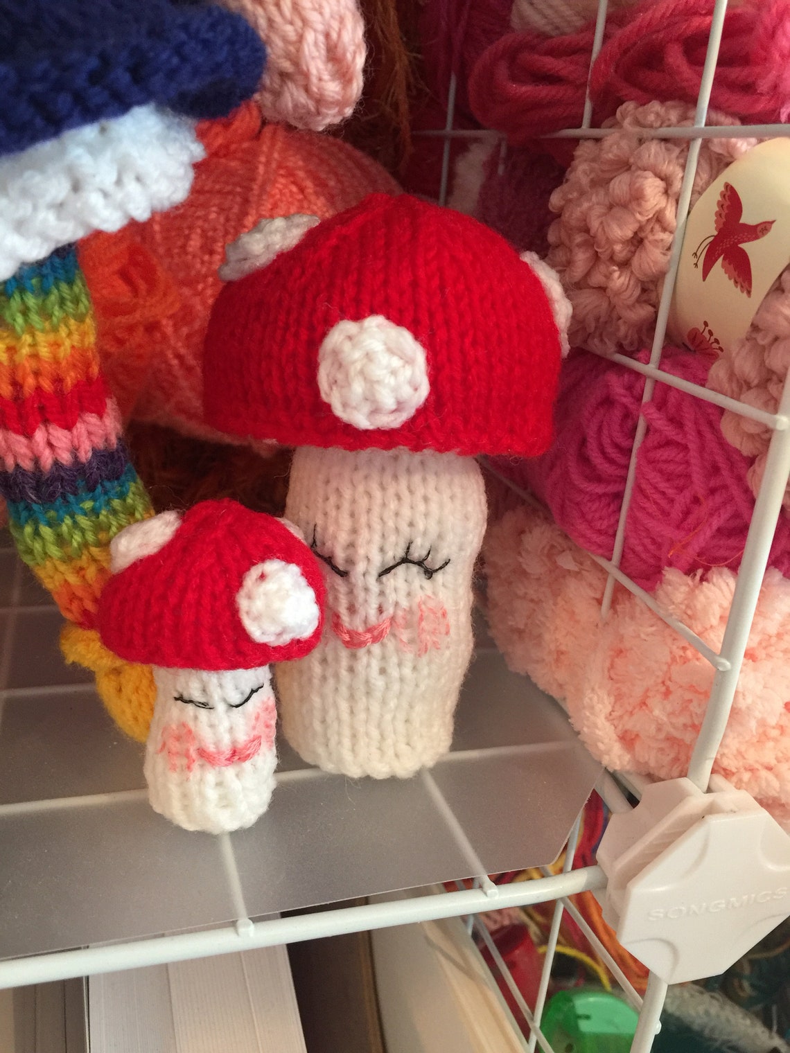 Mother & Baby Toadstool Knitting Pattern - Etsy UK