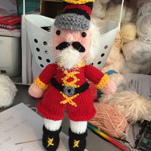 Christmas Nutcracker Knitting Pattern – Flat-knit Nutcracker Doll PDF ...