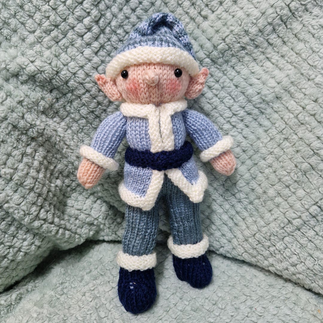 Jack the Frost Elf Knitting Pattern: Easy Christmas Ornament (PDF ...
