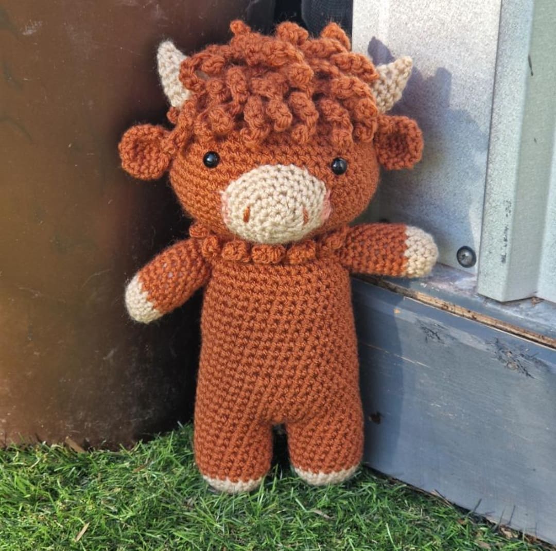 Harry the Heeland Coo Crochet Pattern | Highland Cow Plush Toy PDF ...