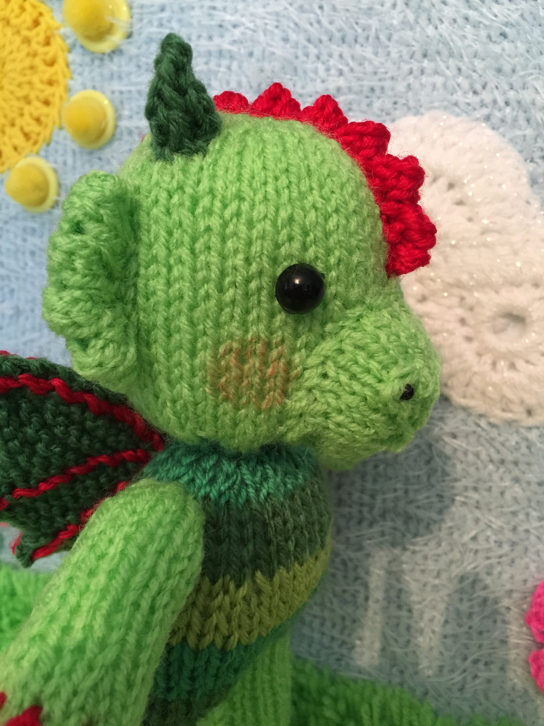Puff the Dragon knitting Pattern | Etsy