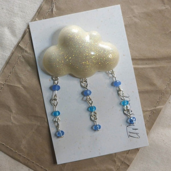 Cloud Brooch - Etsy UK