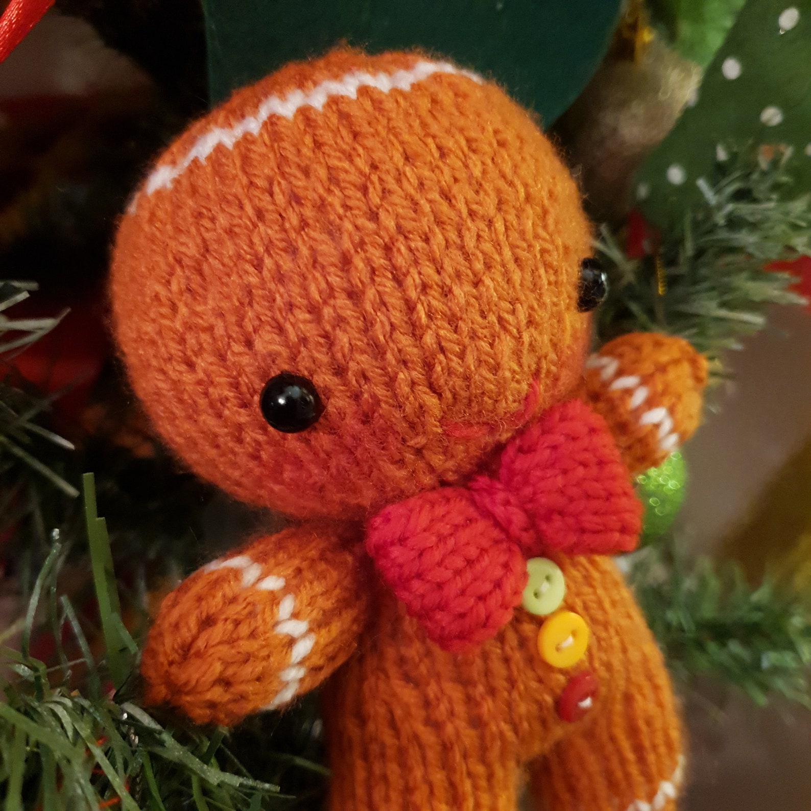 Christmas Gingerbread Man Knitting Pattern | Etsy