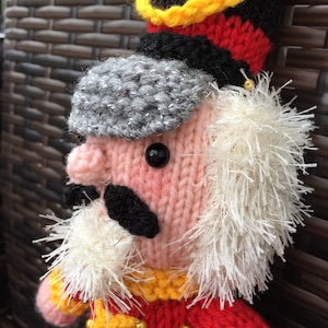 Christmas Nutcracker Knitting Pattern – Flat-knit Nutcracker Doll PDF ...