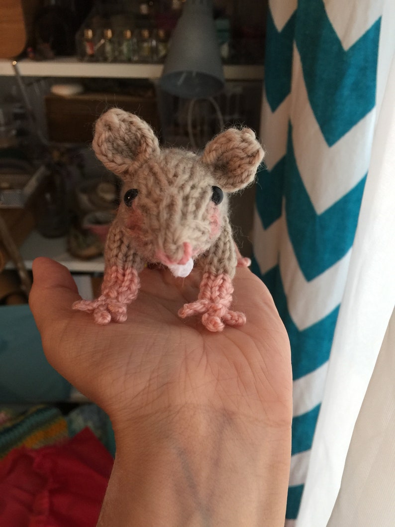 Little Raymond Rat Knitting Pattern - Etsy
