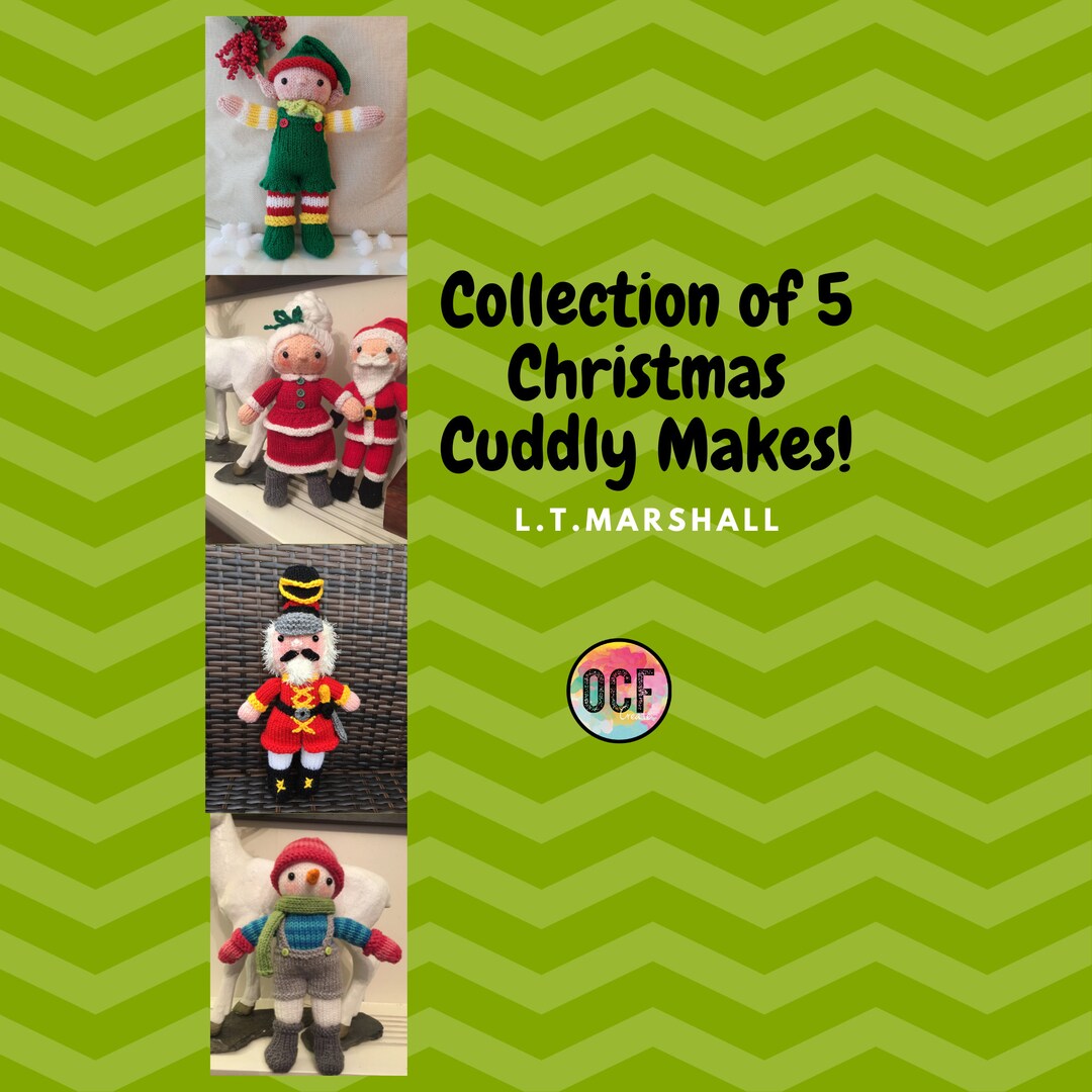 Collection of 5 Christmas Cuddly Makes/dolls - Etsy UK