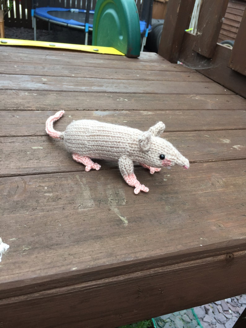 Little Raymond Rat Knitting Pattern - Etsy