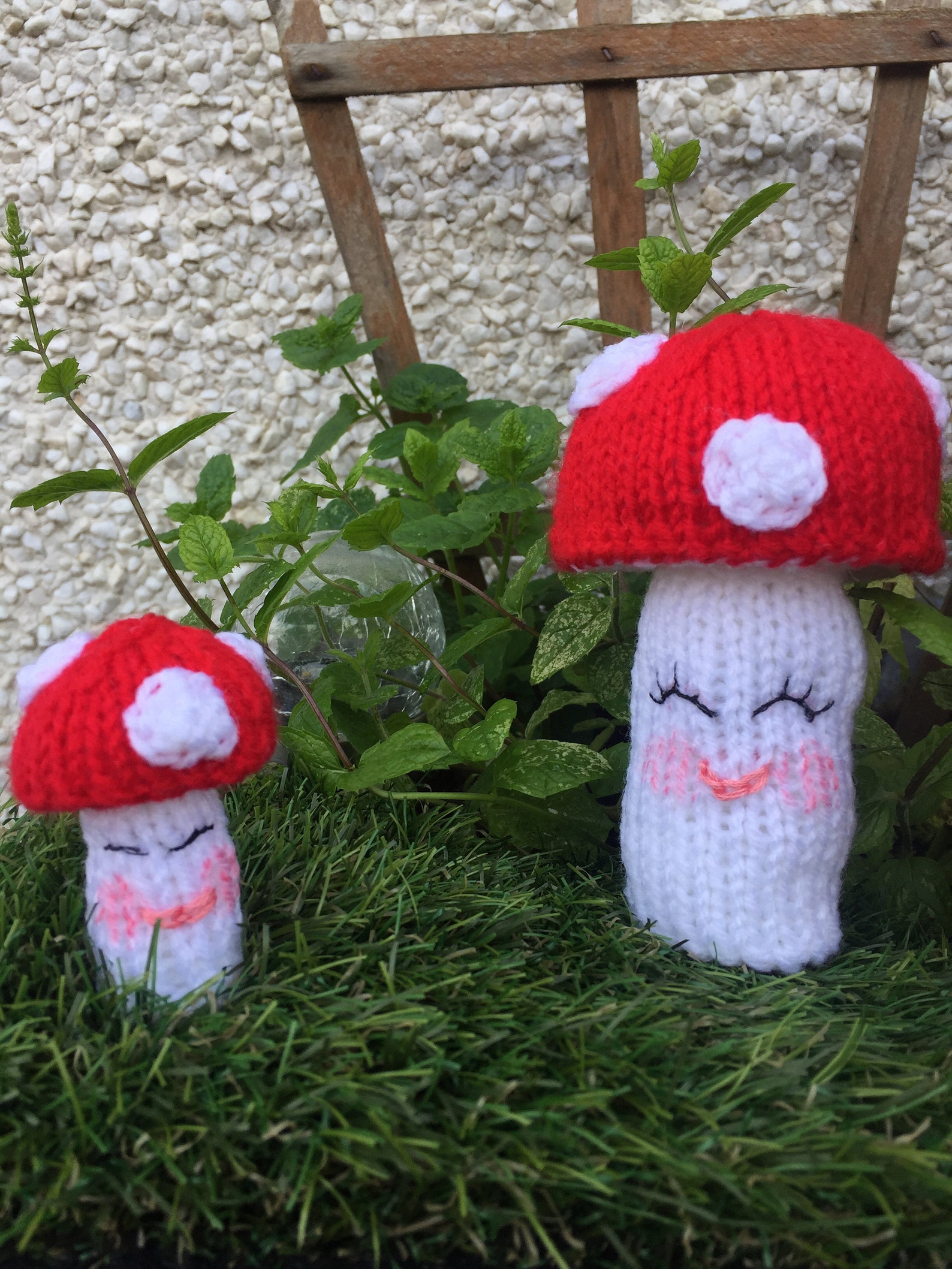 Mother & Baby Toadstool Knitting Pattern - Etsy UK