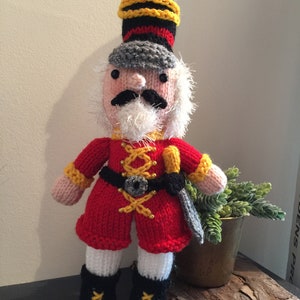 Christmas Nutcracker Knitting Pattern – Flat-knit Nutcracker Doll PDF ...
