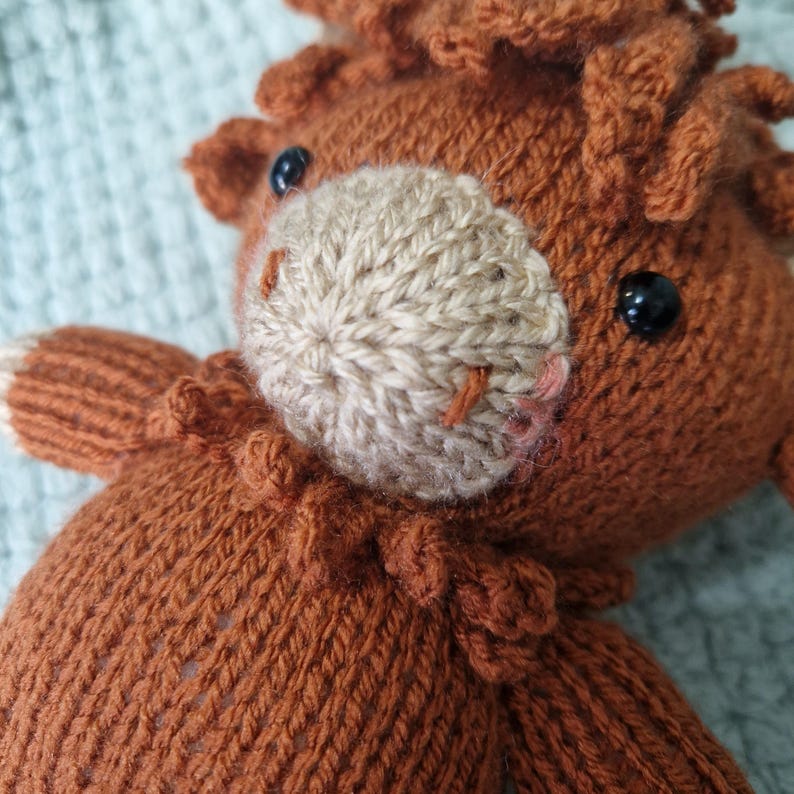 Highland Cow Plush Toy Knitting Pattern: Harry the Heeland Coo (PDF) - Etsy
