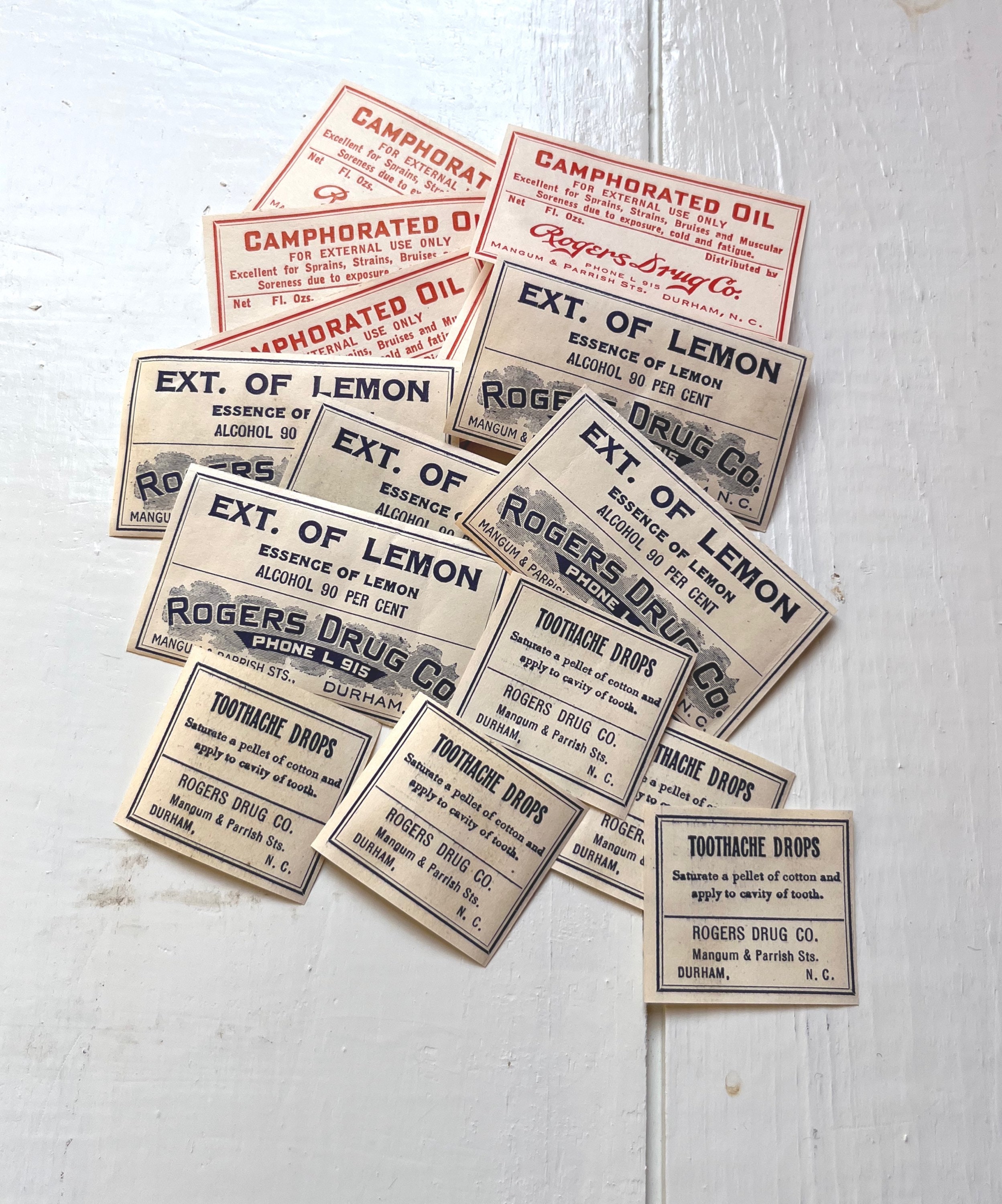 Vintage Medicine Bottle Labels, Apothecary Labels, New Old Stock - Etsy