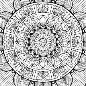 Mandala Coloring Pages for Adults – Relaxation & Mindfulness Printable ...
