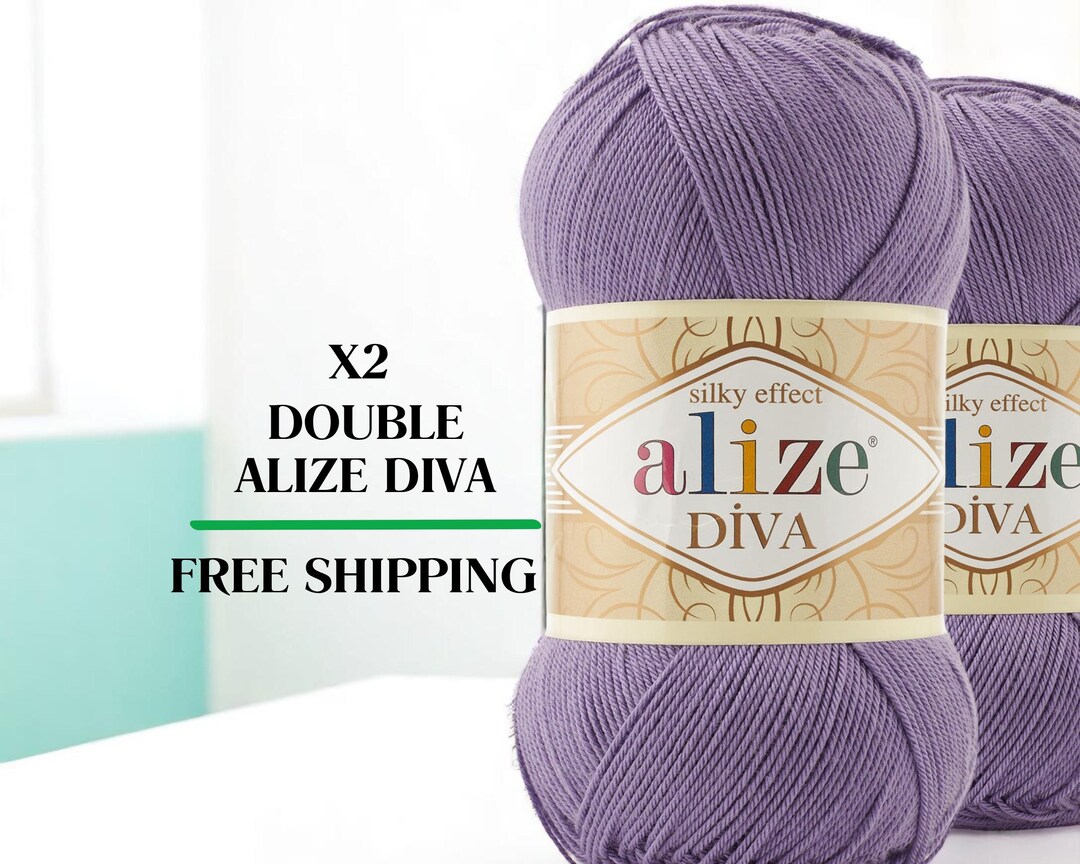 Alize Diva, 100% Acrylic, Microacrylic Yarn, Amigurumi Yarn, Silky ...