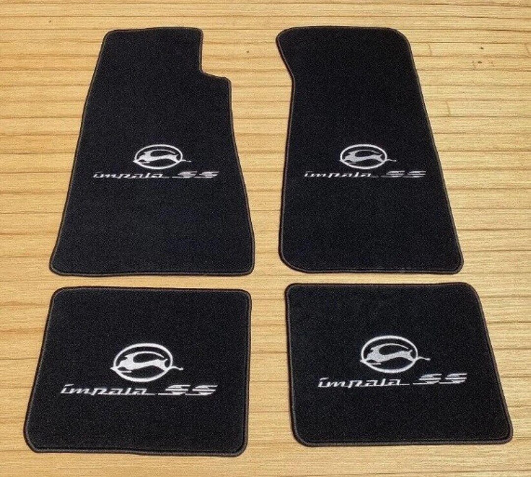 1994-96 Chevrolet Impala SS Floor Mat Carpet Black/silver Embroidery ...