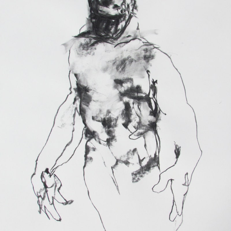 Abstract Male Figure - Etsy