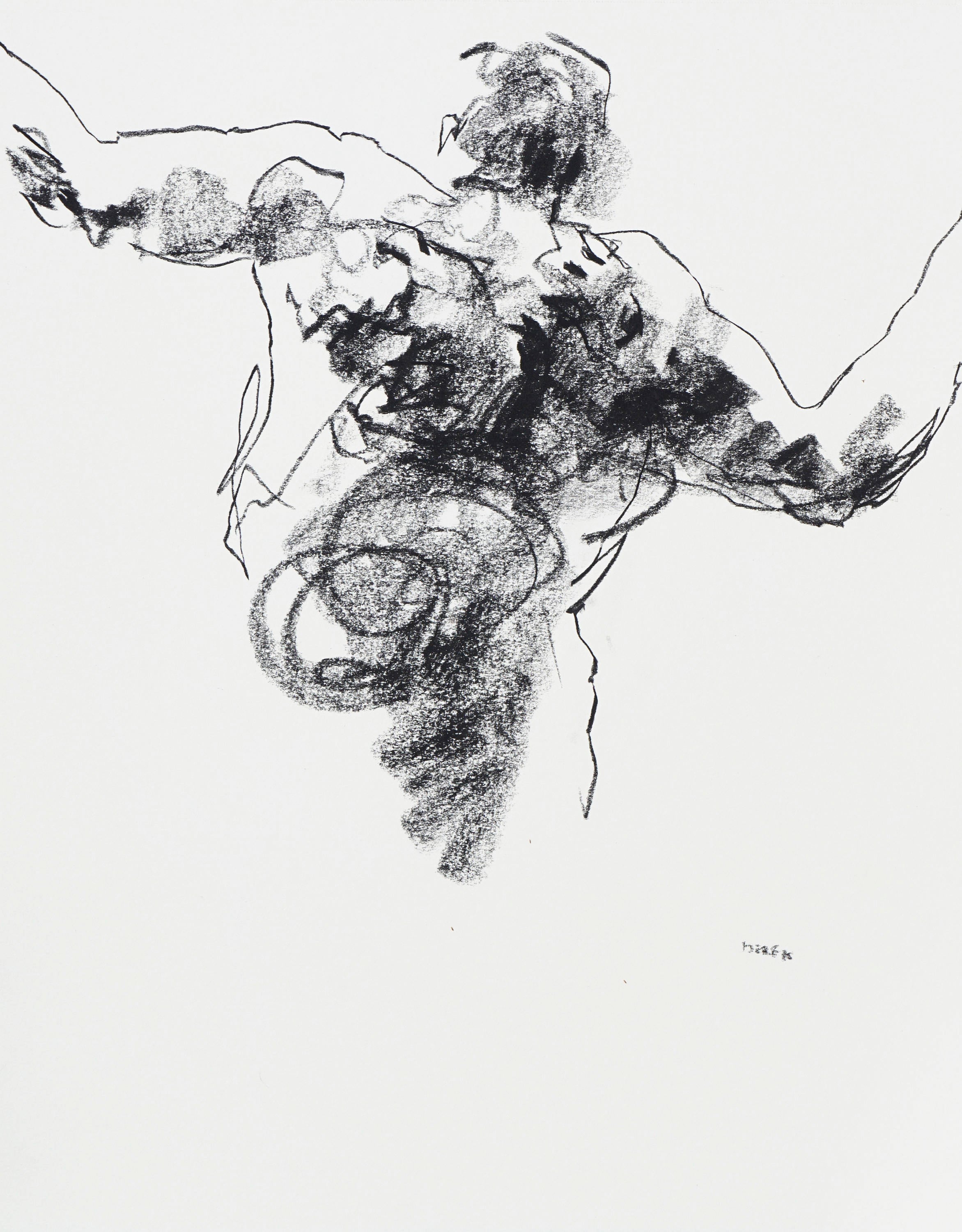 Male Figure Line Drawing, Sketch Art, Artistic Nude Art, 11x14 figure ...