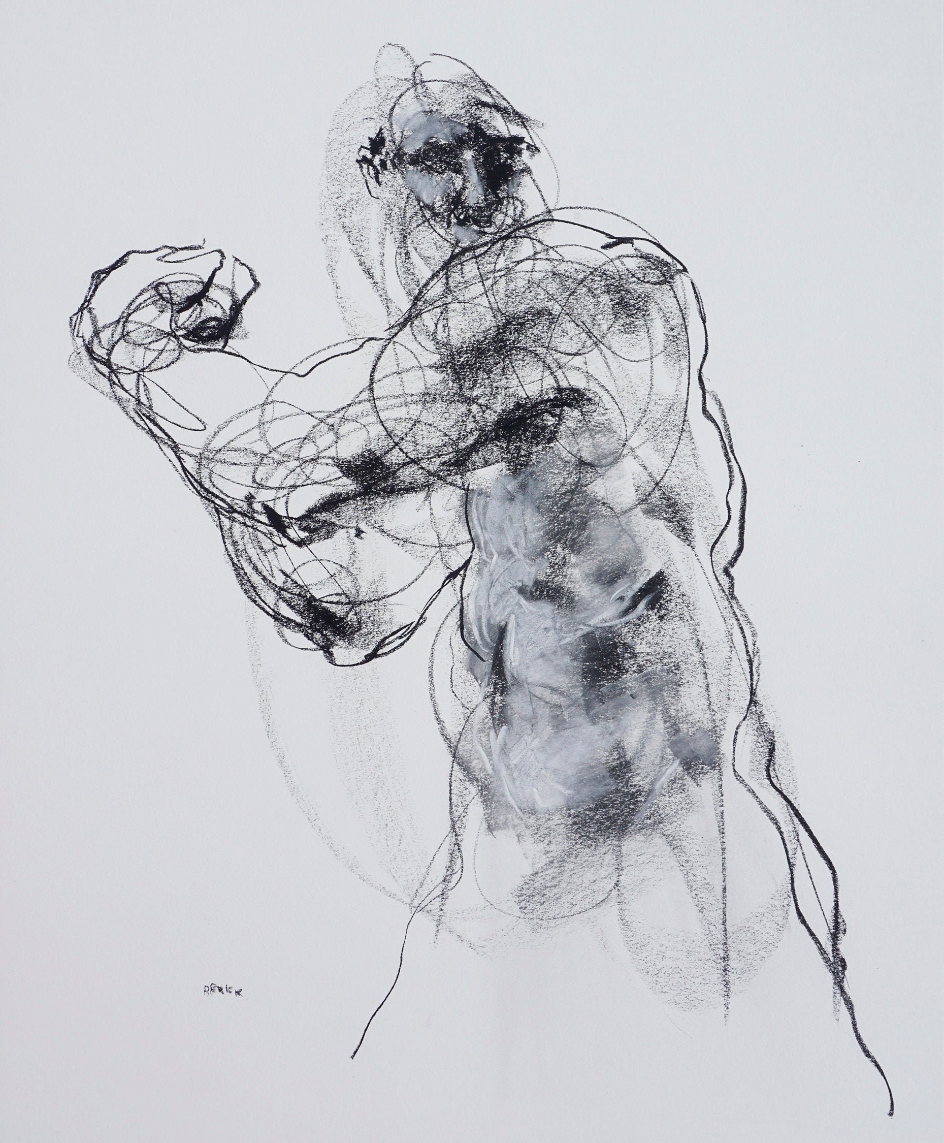 Charcoal Figure Drawing Male