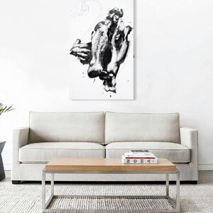 Large Male Figure Painting on Canvas, Fine Art Painting, Classical Art ...