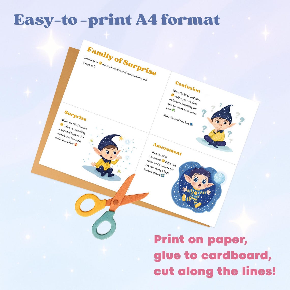 Printable Emotion Cards for Kids – Feelings Flashcards With Magical ...