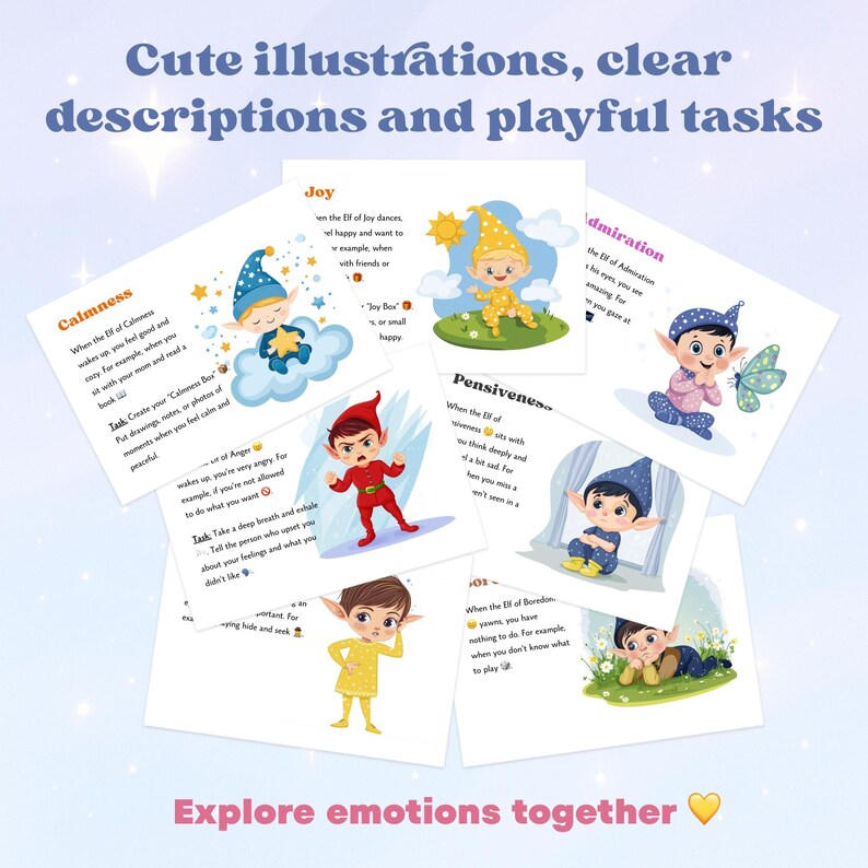 Printable Emotion Cards for Kids – Feelings Flashcards With Magical ...