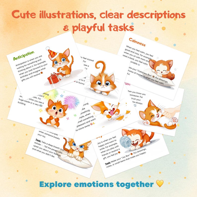 Tarjetas de emociones imprimibles para niños – Tarjetas de memoria ...