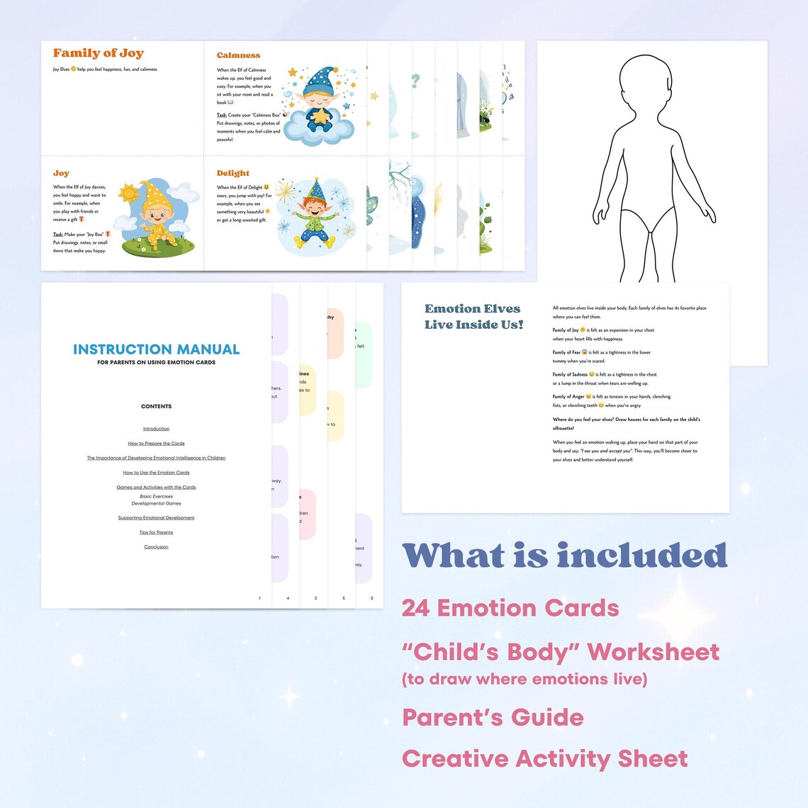 Printable Emotion Cards for Kids – Feelings Flashcards With Magical ...