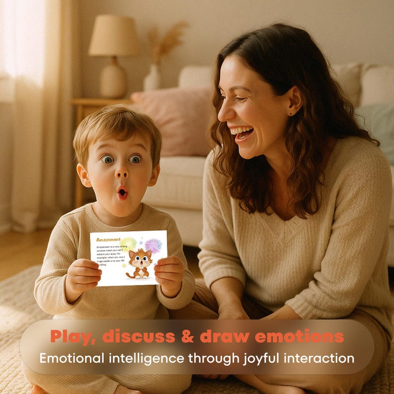 Printable Emotion Cards for Kids – Ginger the Cat Feelings Flashcards ...