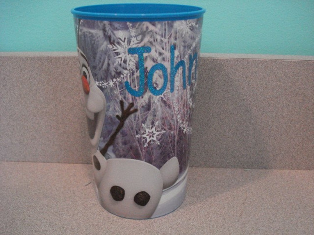 Disney Olaf Frozen Plastic 22 Oz Cups Personalized With Your Name on It ...